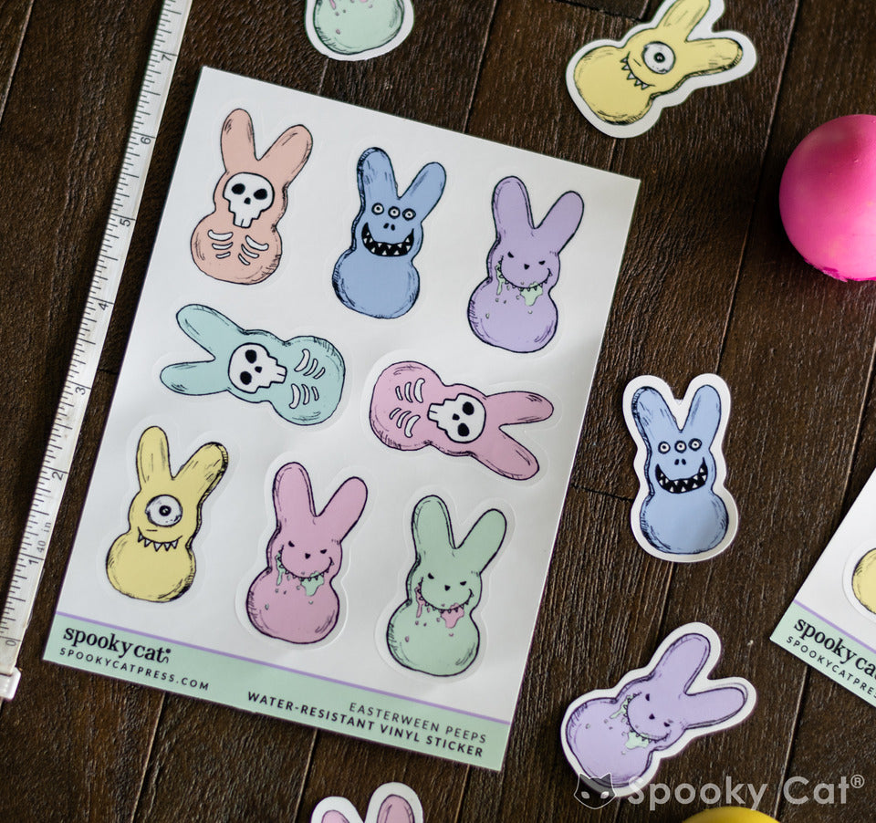 Easterween Peep Sticker Sheet – Spooky Cat Press