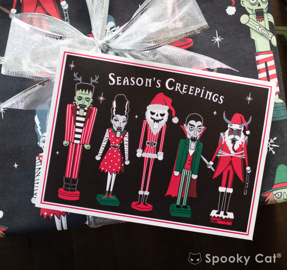 Spooky Nutcracker Creepmas Card – Spooky Cat Press